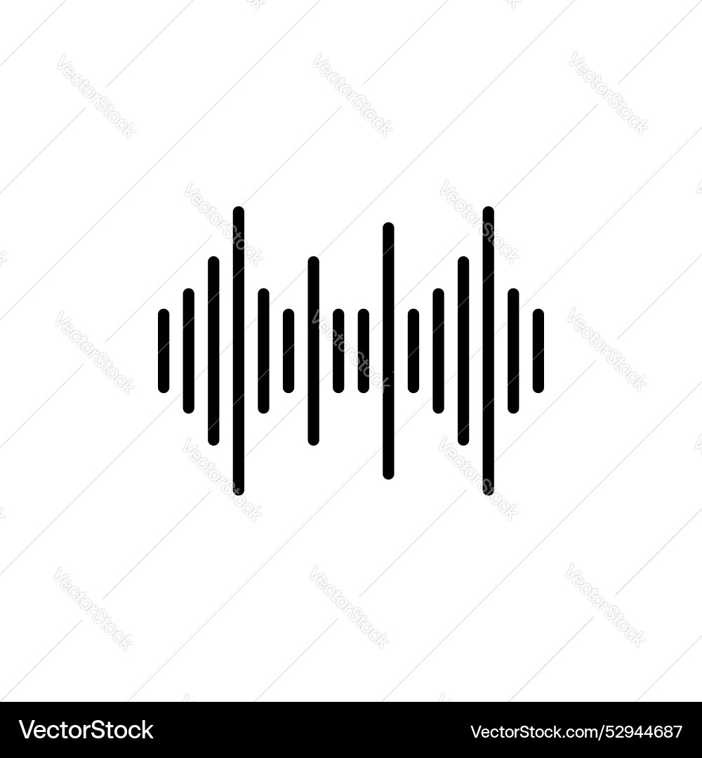 Waveform icon Royalty Free Vector Image - VectorStock