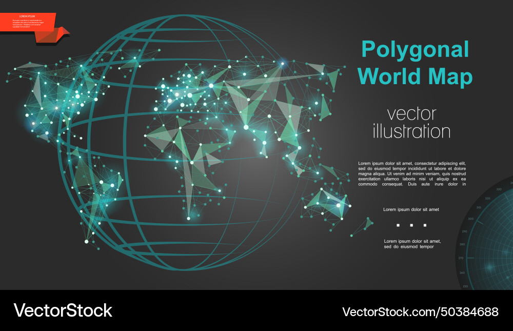Global geography and cartography template Vector Image