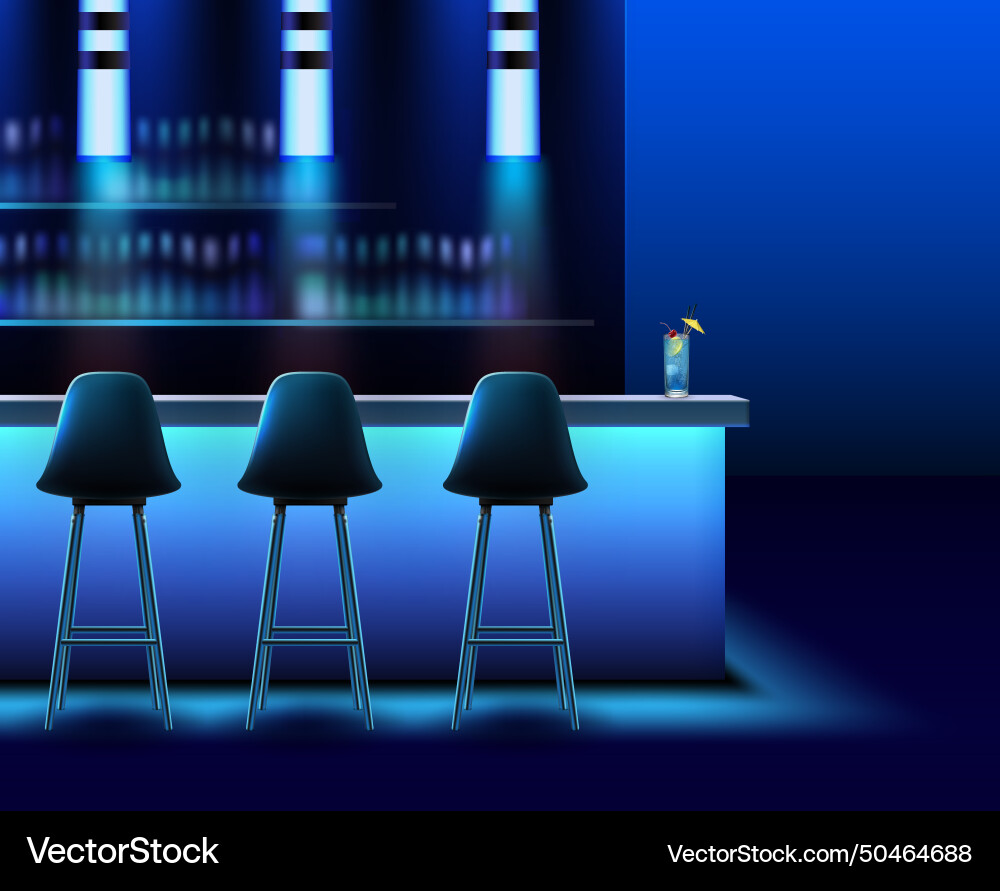 Night club interior Royalty Free Vector Image - VectorStock