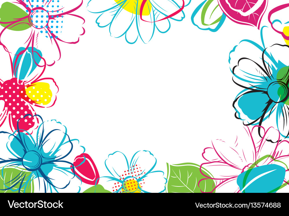 Spring season banner template background Vector Image