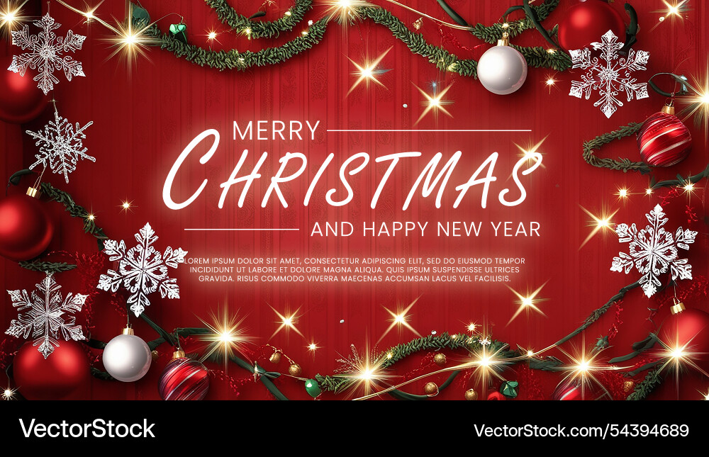 Merry christmas tamplate Royalty Free Vector Image