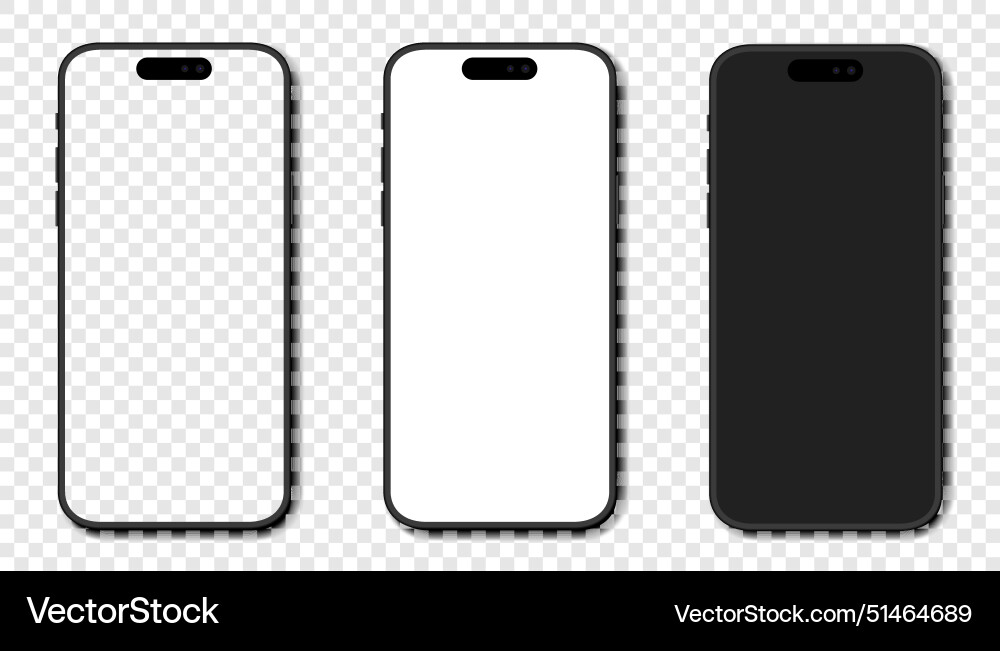Mockup new iphone 15 pro max Royalty Free Vector Image