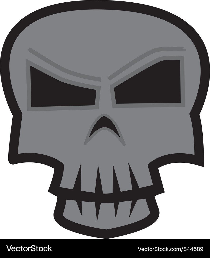 Skull sticker Royalty Free Vector Image - VectorStock