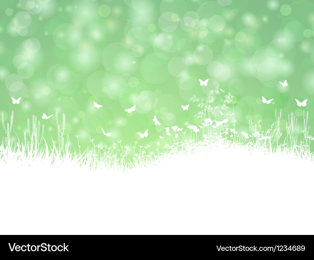 Spring landscape Royalty Free Vector Image - VectorStock