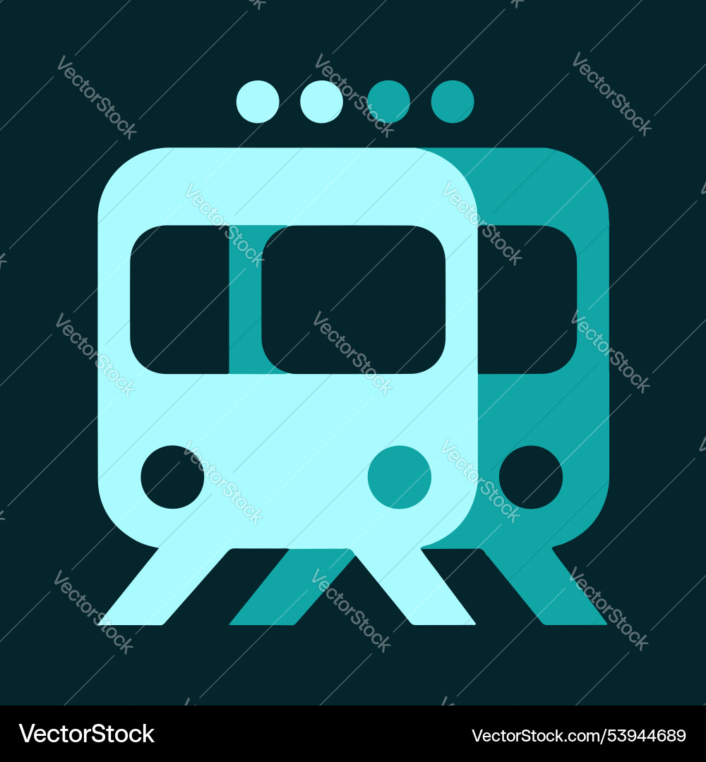 Train app icon Royalty Free Vector Image - VectorStock