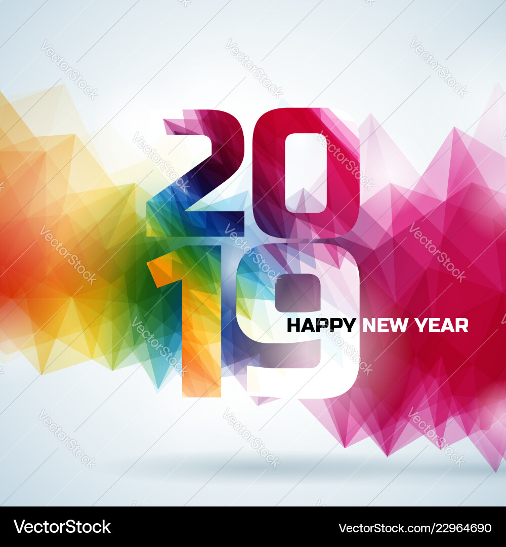 2019 New Year Celebration Royalty Free Vector Image