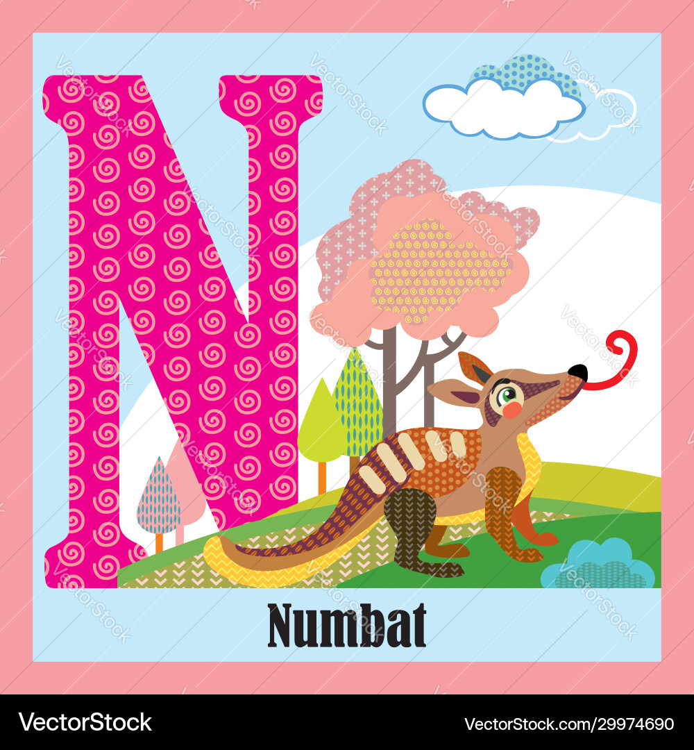 Letter N Flash Card Vector Images (over 120)