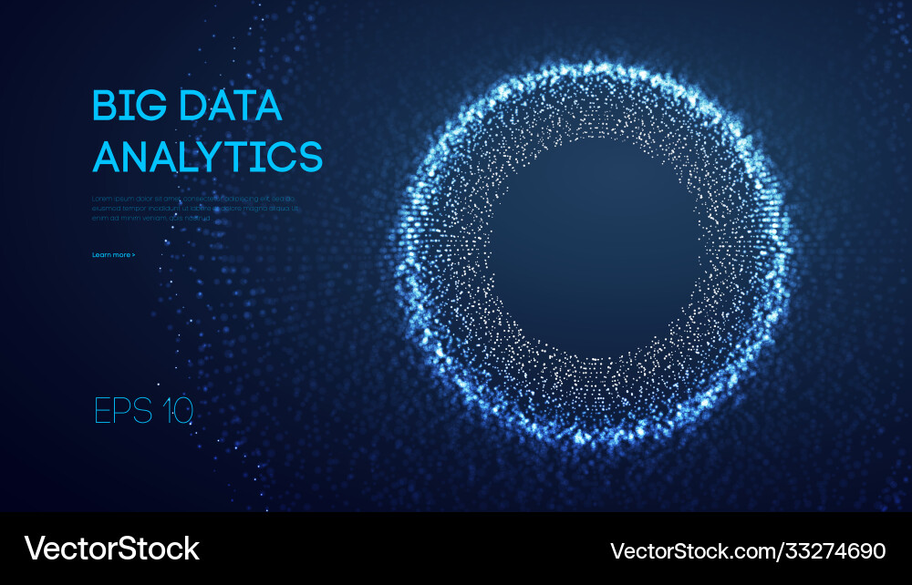Colorful data information electronic block Vector Image