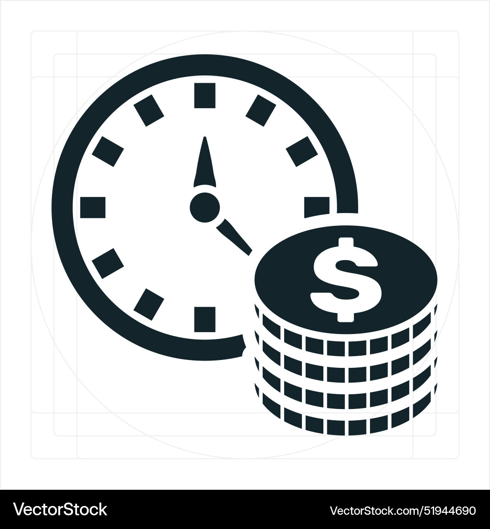 Financial planning icon Royalty Free Vector Image