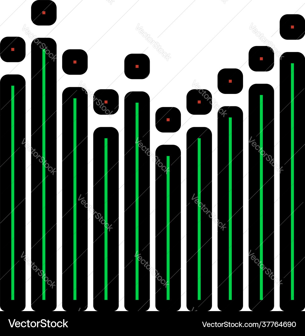 Graphic equalizer icon Royalty Free Vector Image