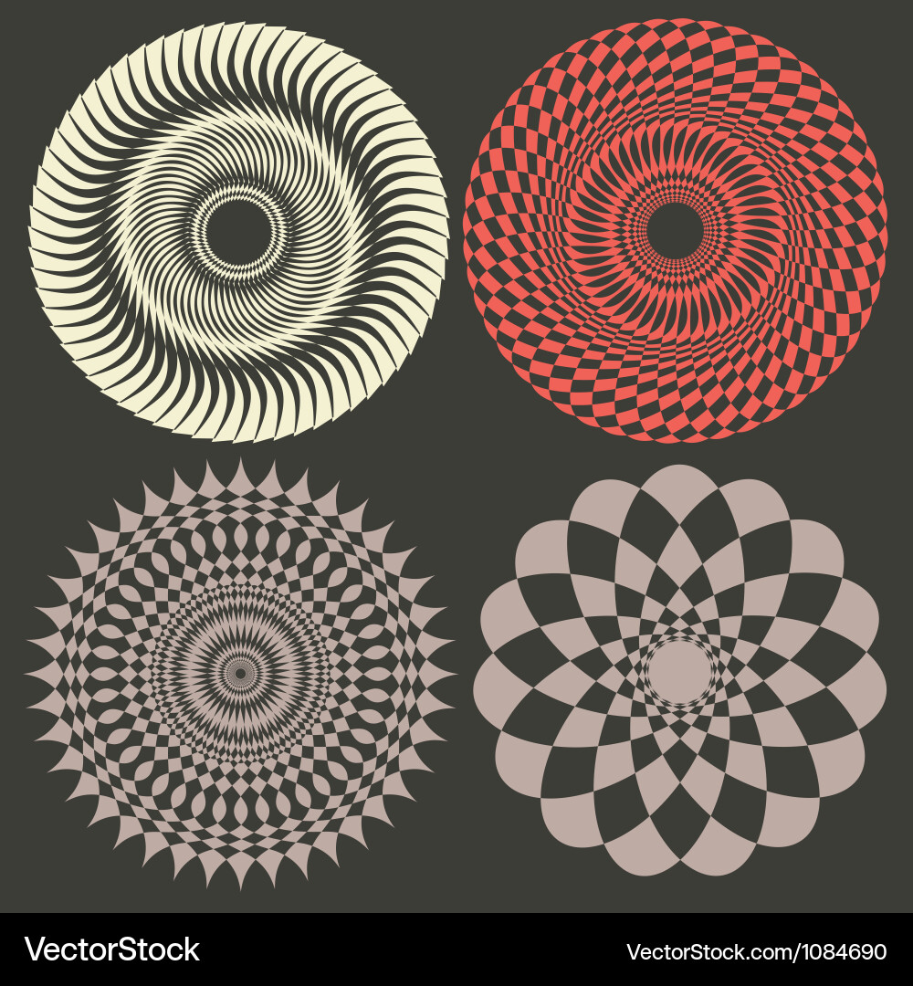 Optical collection elements Royalty Free Vector Image