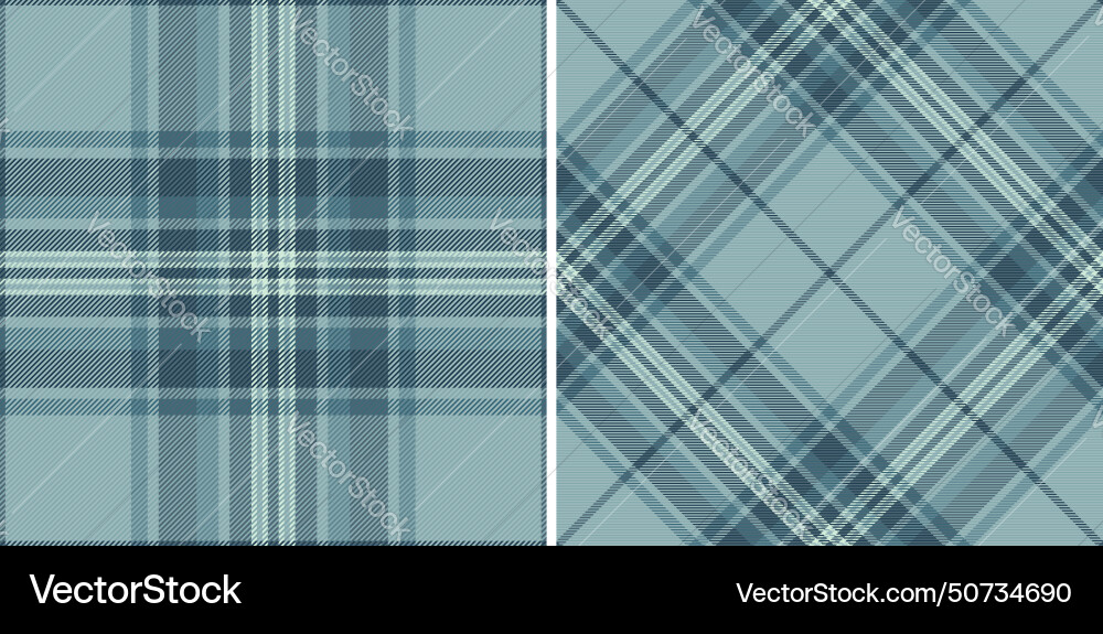 Plaid check textile of seamless fabric Royalty Free Vector