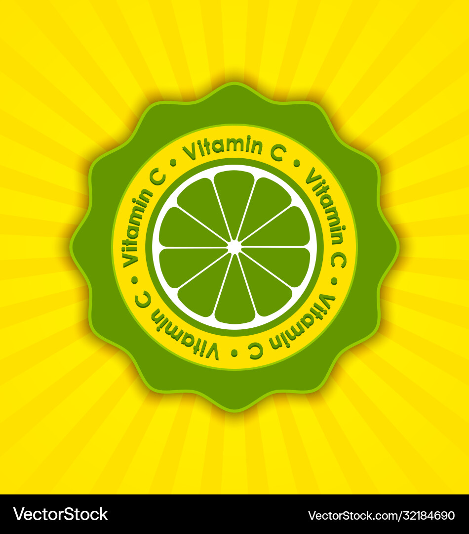 Vitamin c Royalty Free Vector Image - VectorStock