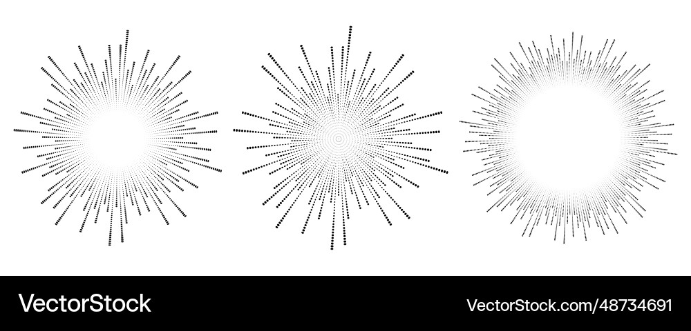 Circle sound wave audio music equalizer round Vector Image
