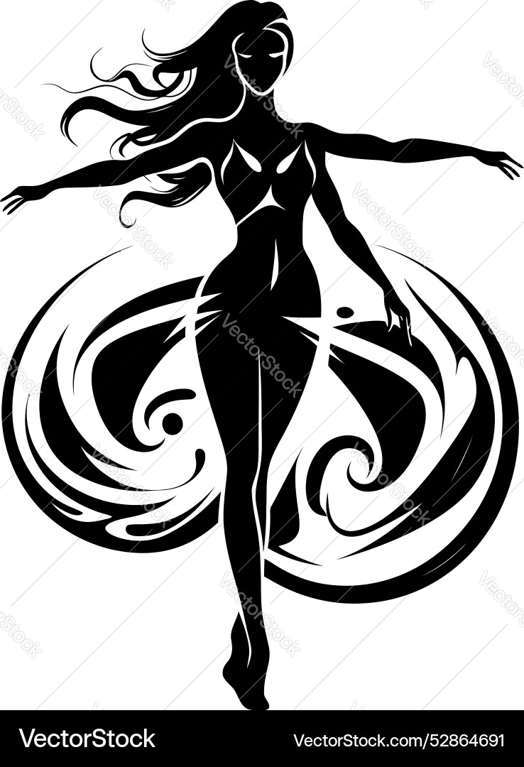 Dance divine icon design spirited steps soul Vector Image