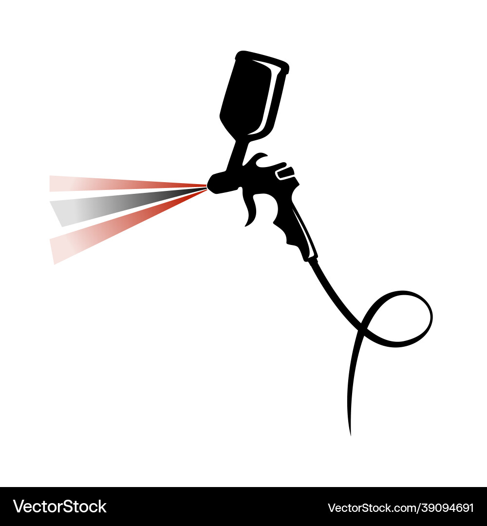 Design spray gun for element Royalty Free Vector Image