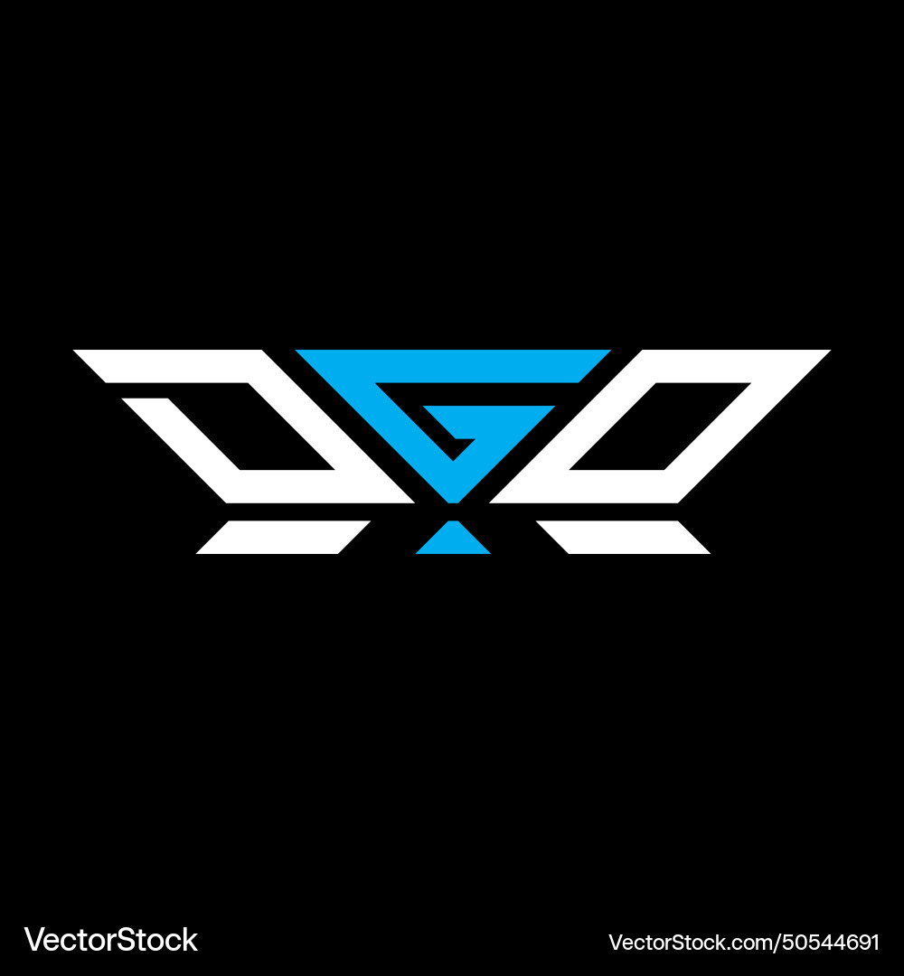 Dgo letter logo design simple and modern Vector Image