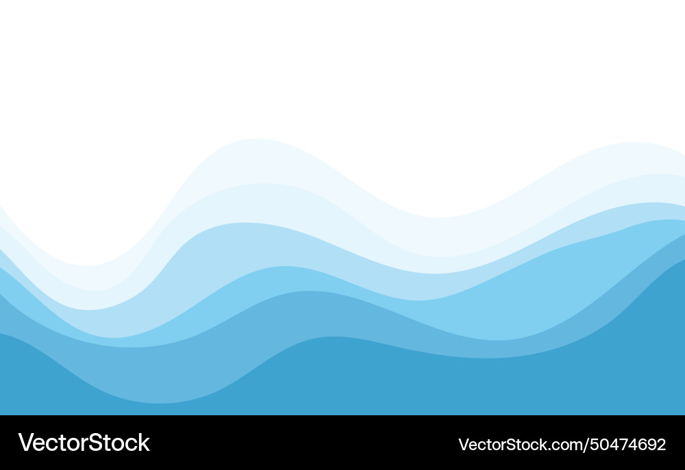 Abstract water wave design background Royalty Free Vector