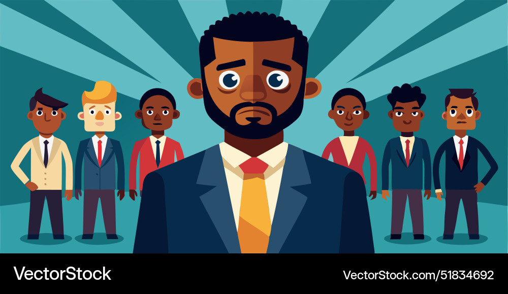 Diverse leadership challenge in business Vector Image