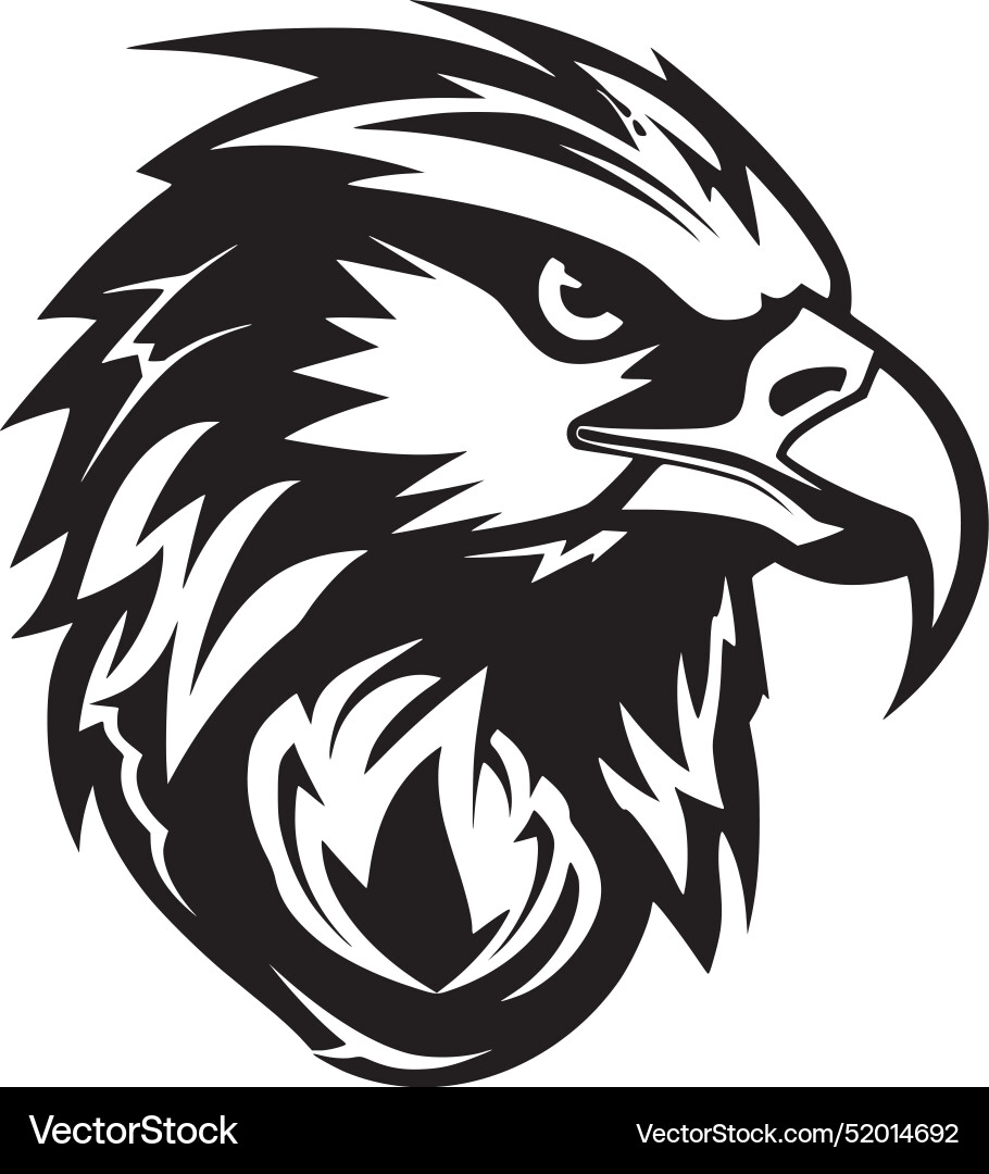 Falcon - minimalist and simple silhouette Vector Image