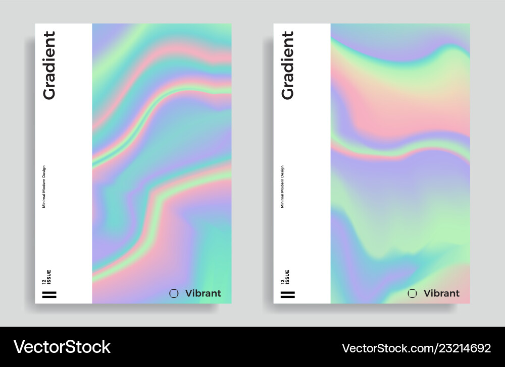 Holographic Gradient Background Royalty Free Vector Image