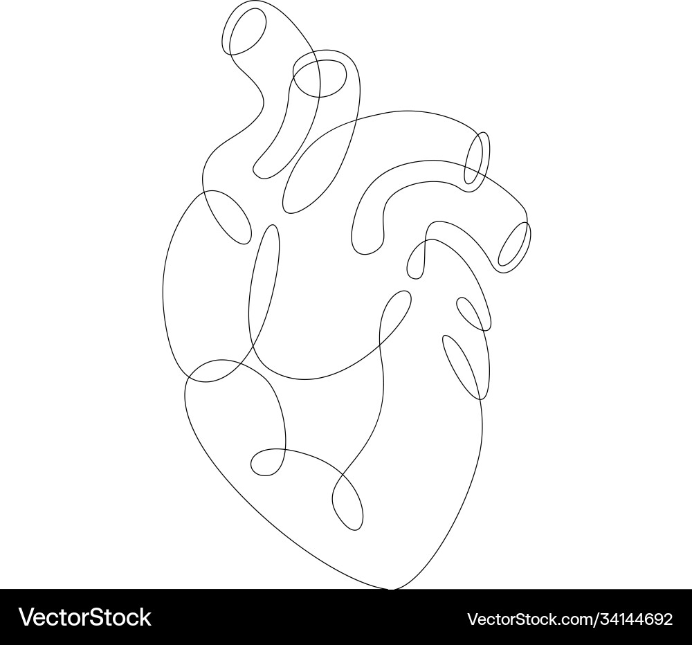 Medical human heart symbol Royalty Free Vector Image