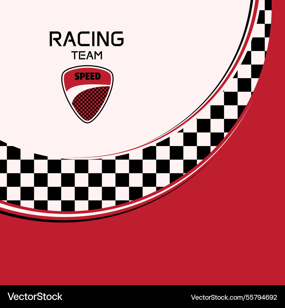 Red checkered race background Royalty Free Vector Image