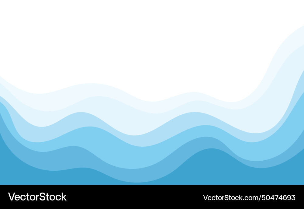 Abstract water wave design background Royalty Free Vector