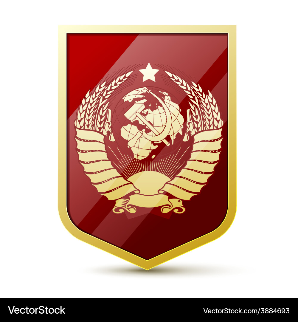 Coat of arms soviet union Royalty Free Vector Image