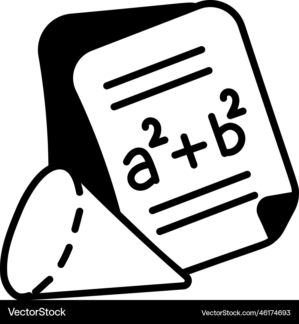 Mathematics notes Royalty Free Vector Image - VectorStock