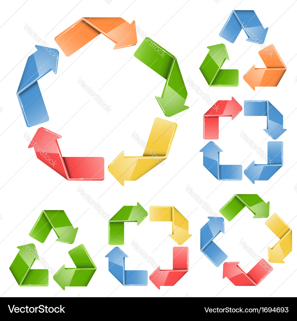 System cycle set Royalty Free Vector Image - VectorStock