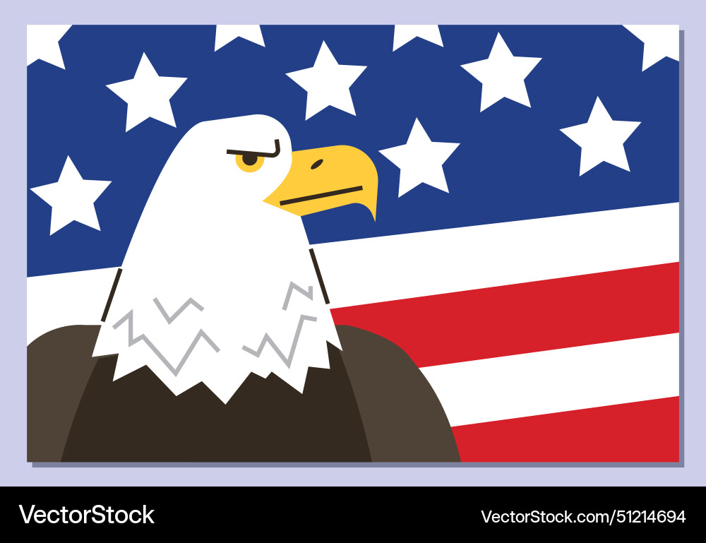 American eagle flag Royalty Free Vector Image - VectorStock