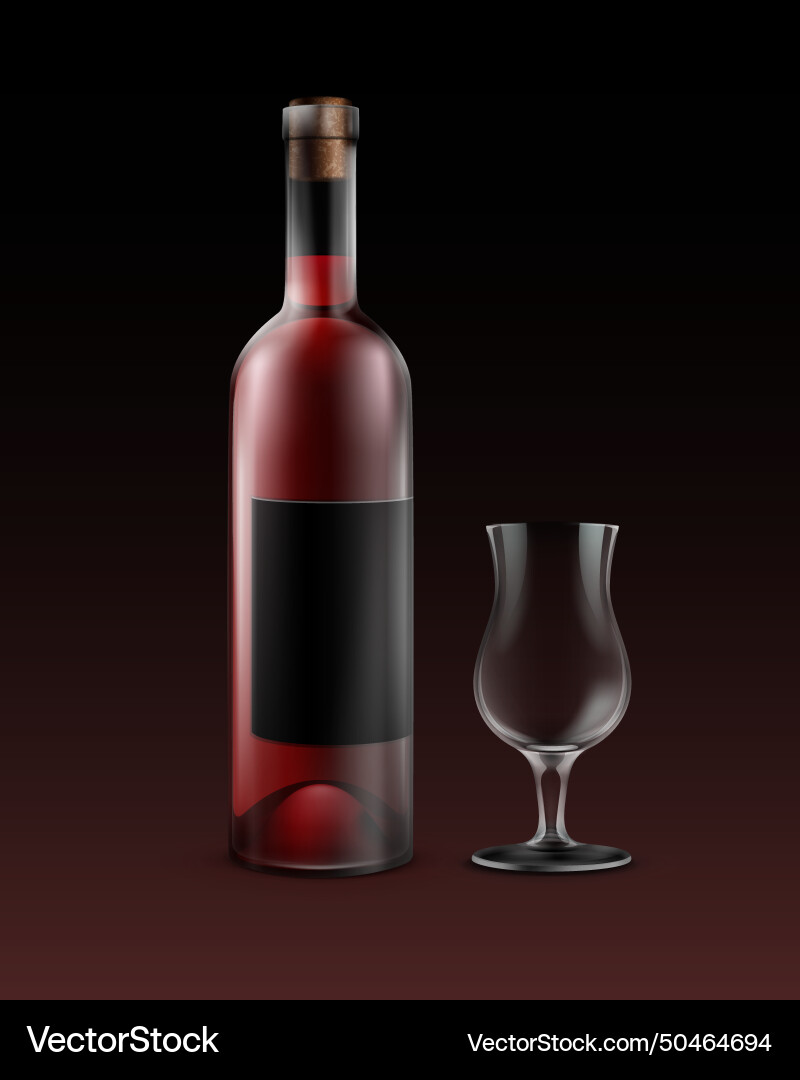 Bottle of wine Royalty Free Vector Image - VectorStock