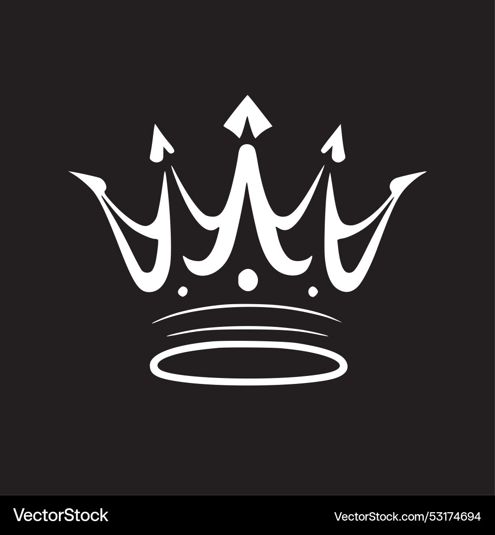 Crown - minimalist and simple silhouette Vector Image