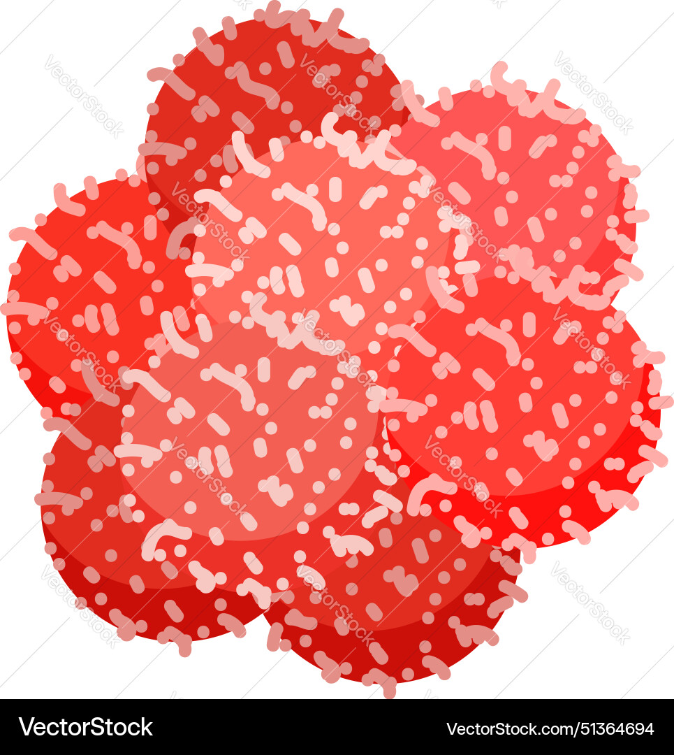 Digitally red sponge texture Royalty Free Vector Image