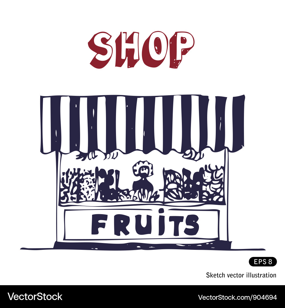 Trade market Royalty Free Vector Image - VectorStock