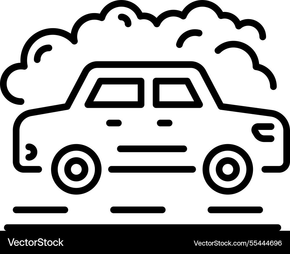 Car pollution Royalty Free Vector Image - VectorStock