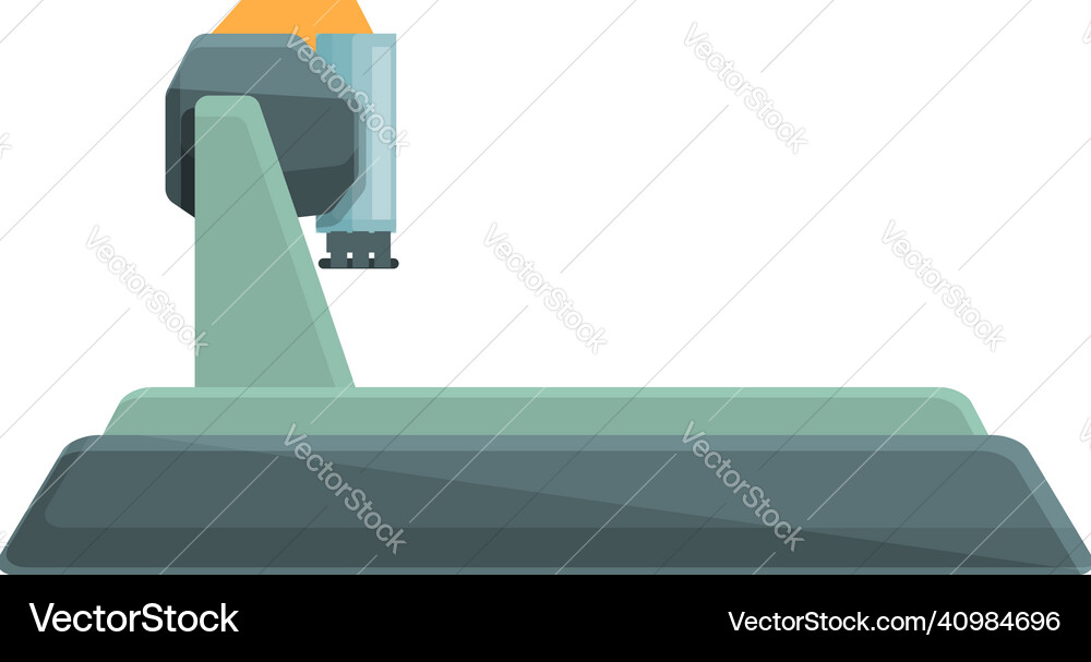 Cnc mill icon cartoon machine equipment Royalty Free Vector