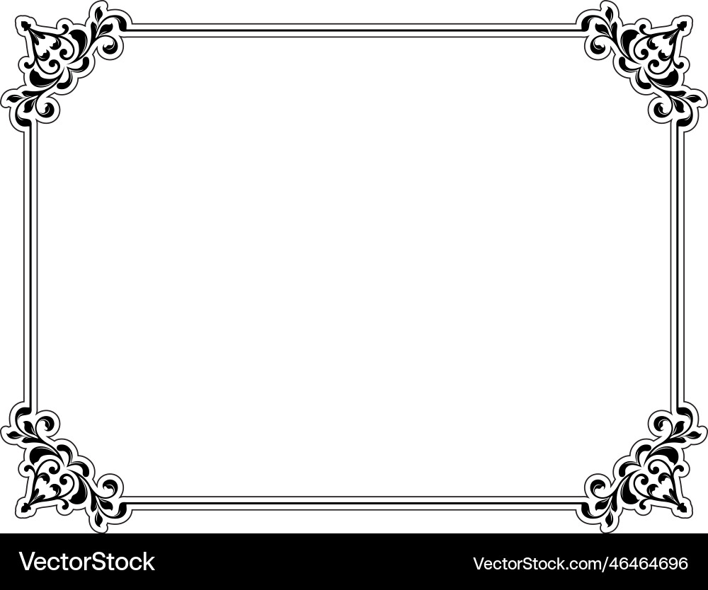 Decorative border Royalty Free Vector Image - VectorStock
