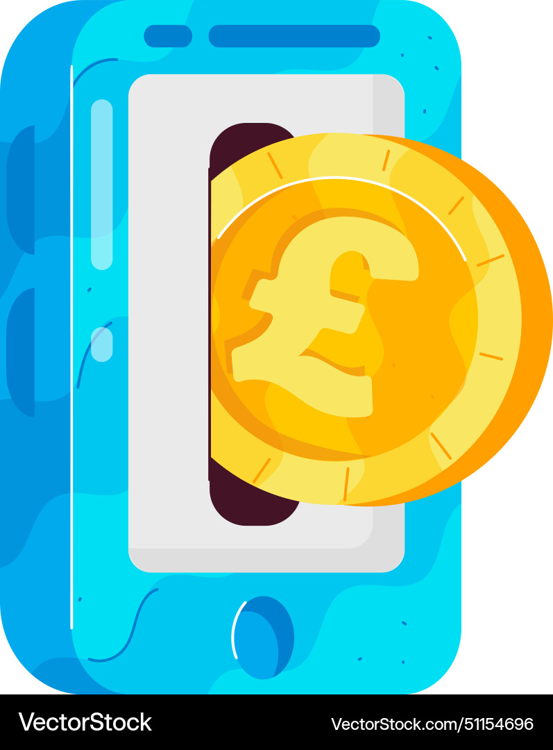 Gold coins flat stickers Royalty Free Vector Image