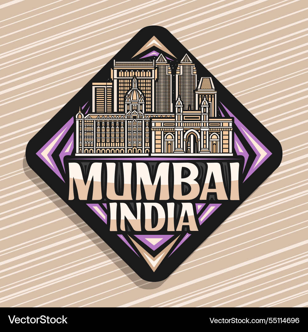 Logo for mumbai Royalty Free Vector Image - VectorStock