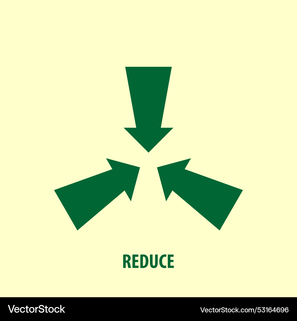 Reduce icon isolated Royalty Free Vector Image