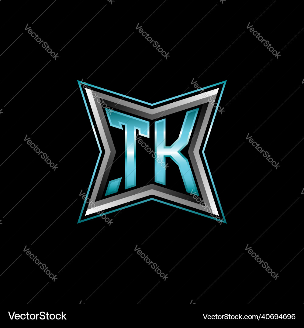 Tk logo monogram geometric modern design – Royalty-Free Vector ...