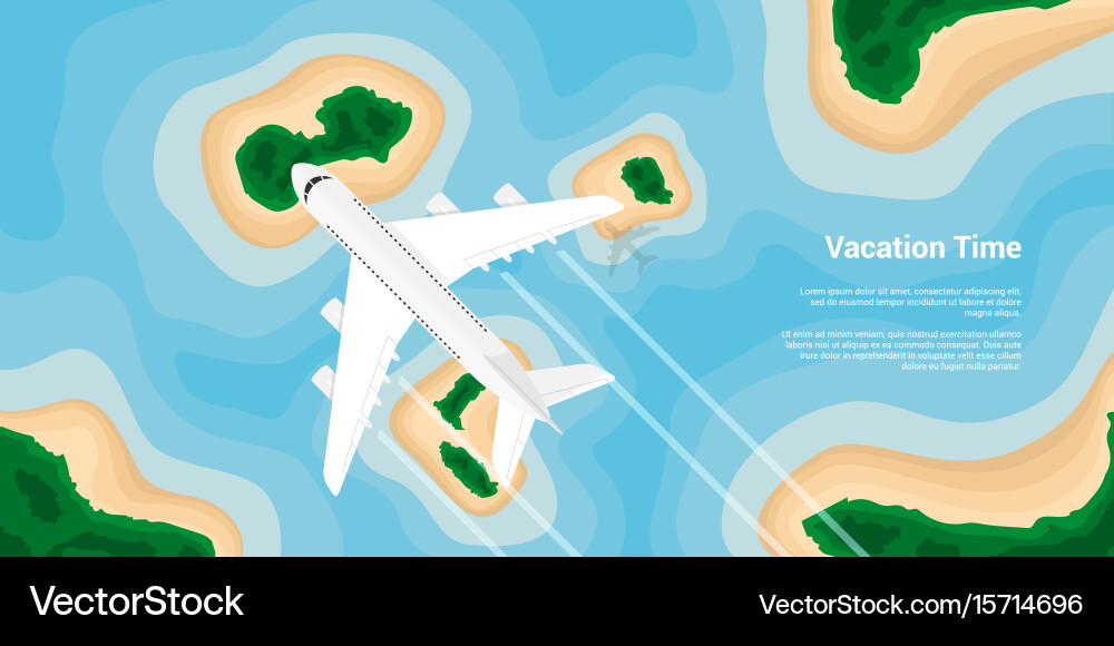 Vacation in paradice Royalty Free Vector Image