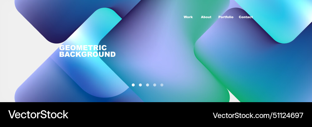 Abstract geometric shapes in azure aqua Royalty Free Vector