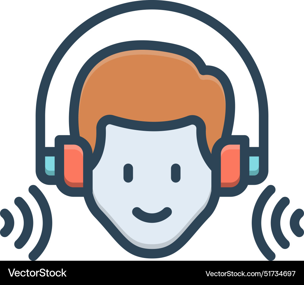 Listening Royalty Free Vector Image - VectorStock
