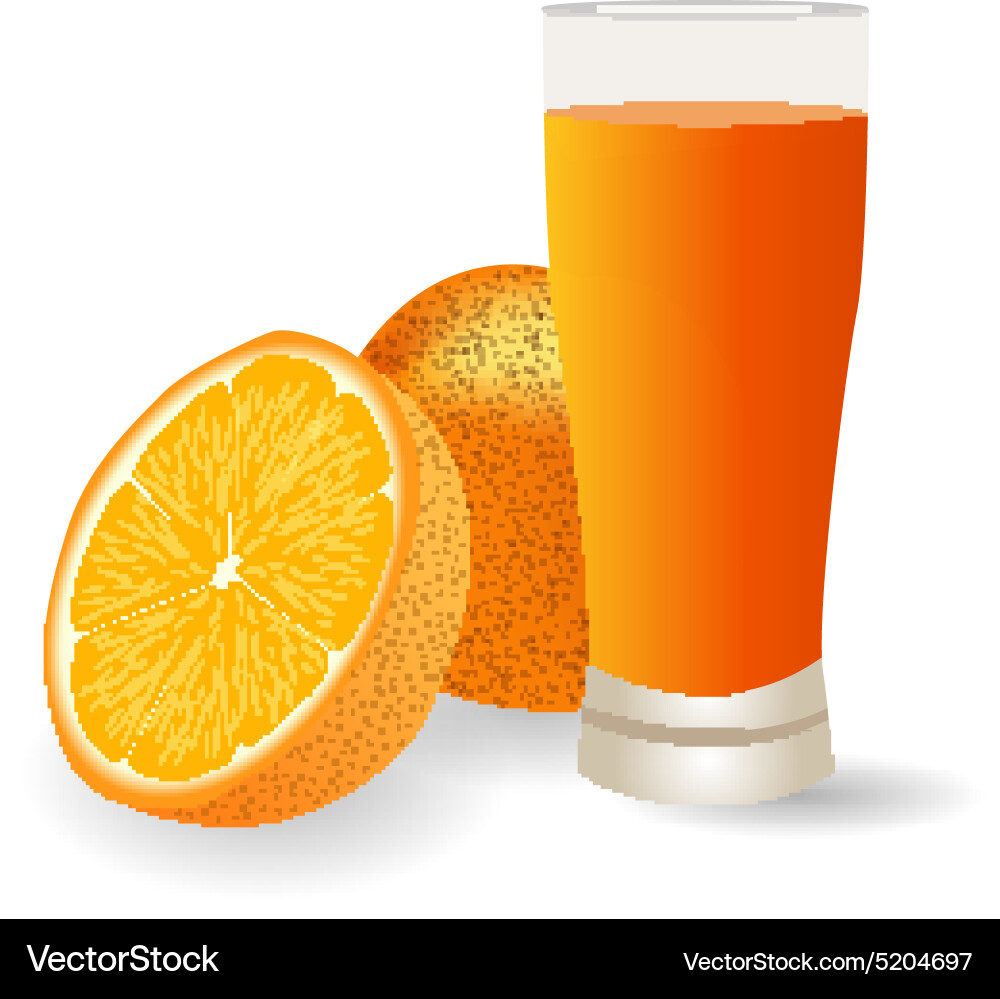 Orange juice Royalty Free Vector Image - VectorStock