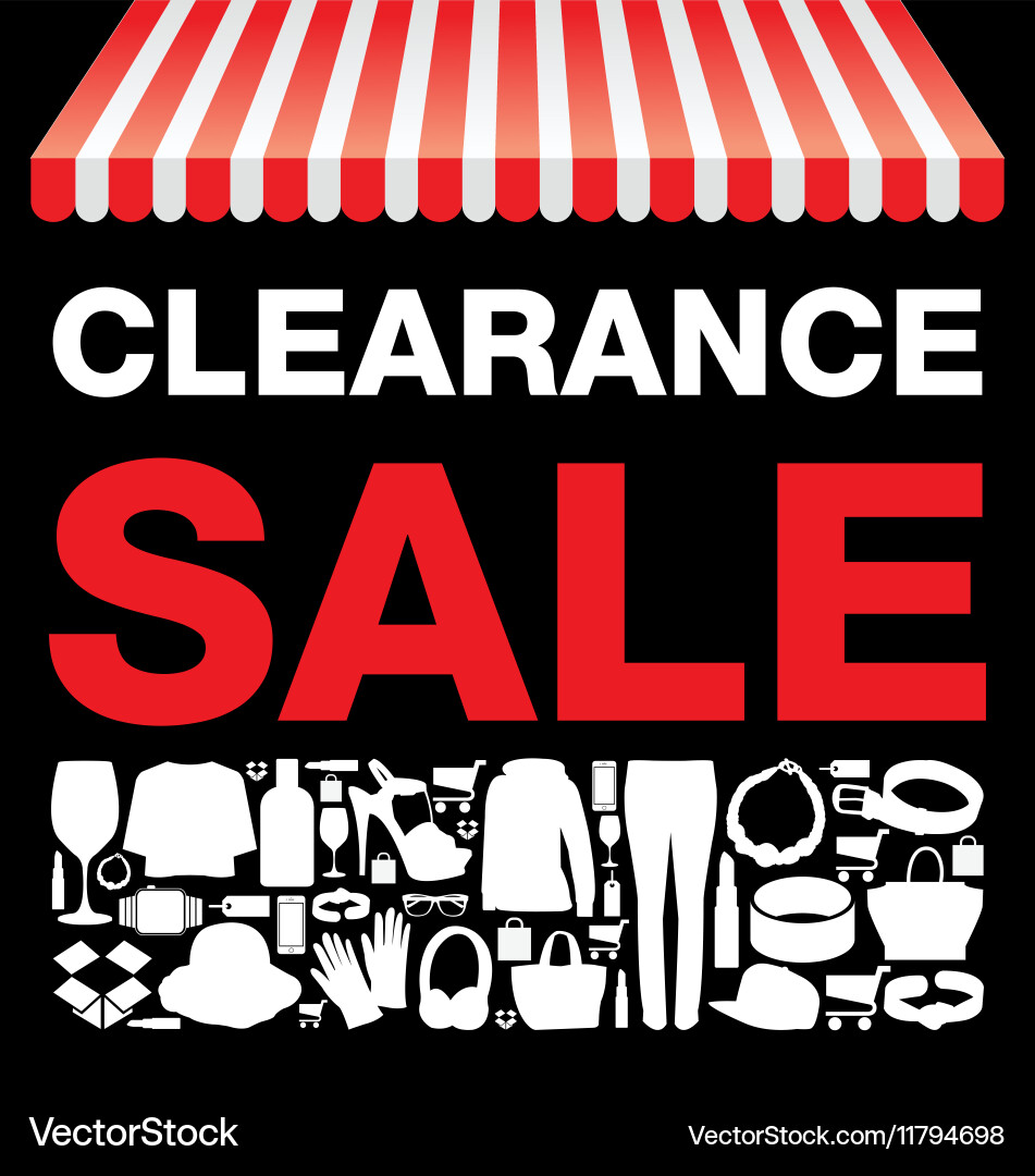 Clearance sale background Royalty Free Vector Image