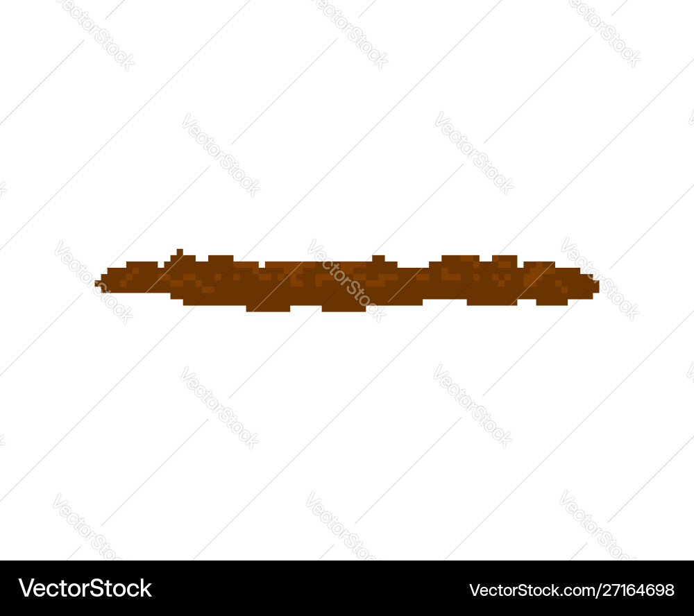 Dirt pixel art 8 bit dirty puddle Royalty Free Vector Image