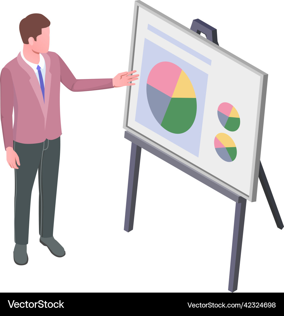 Manager report icon Royalty Free Vector Image - VectorStock